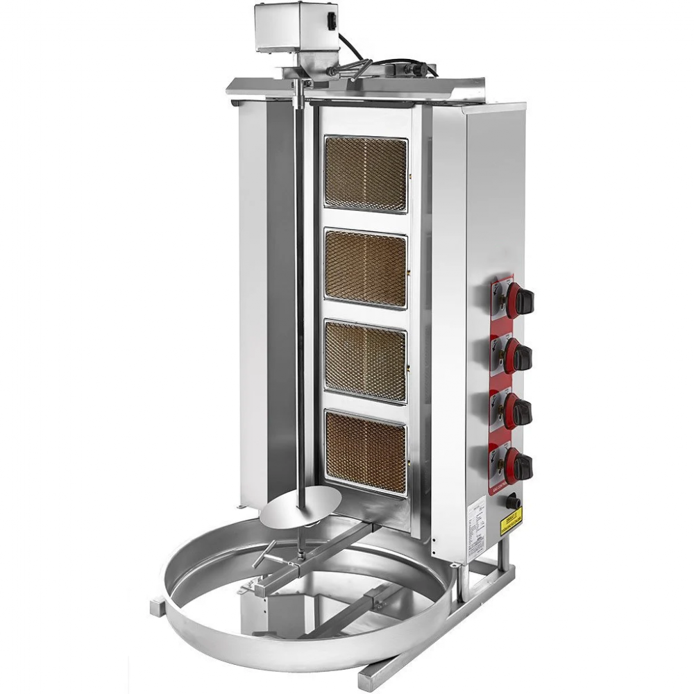 4 Burner Automatic spinning Shawarma Machine Spinning Griller ...