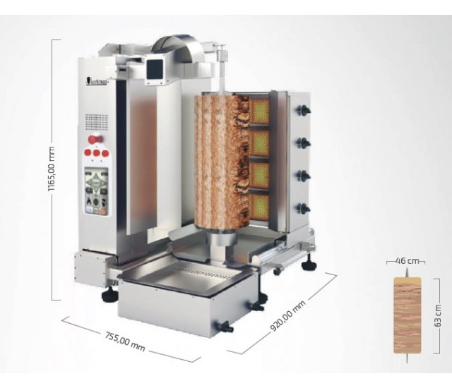 Gas Shawarma Machines : TURCOBAZAAR Shawarma Robot Machine ...