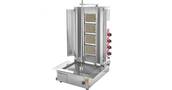 Doner Kebap Shawarma Machines : 4 Radians Bottom Motor Gas ...