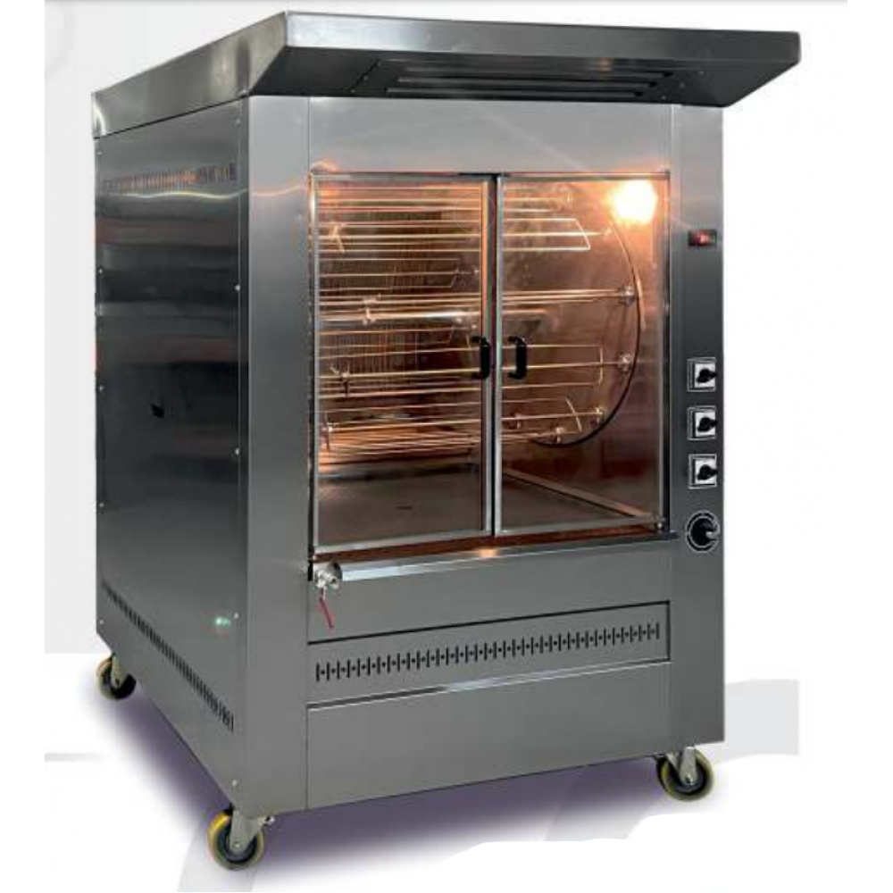 Pimak Vertical Type Coal Drum Chicken Machine, 12 Skewers ...