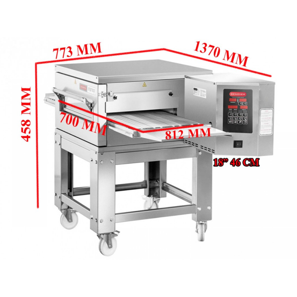 Pizza Oven 18" 46 CM Conveyor Pizza Oven Electric