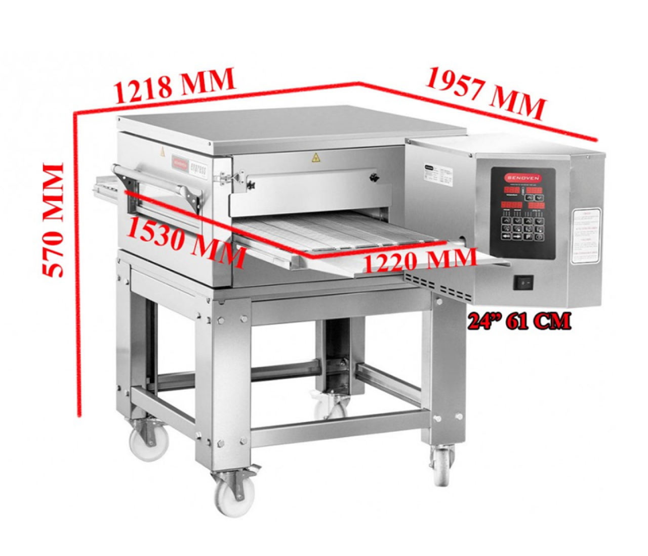 Pizza Oven 24"/61 CM Conveyor Pizza Oven ELECTRIC