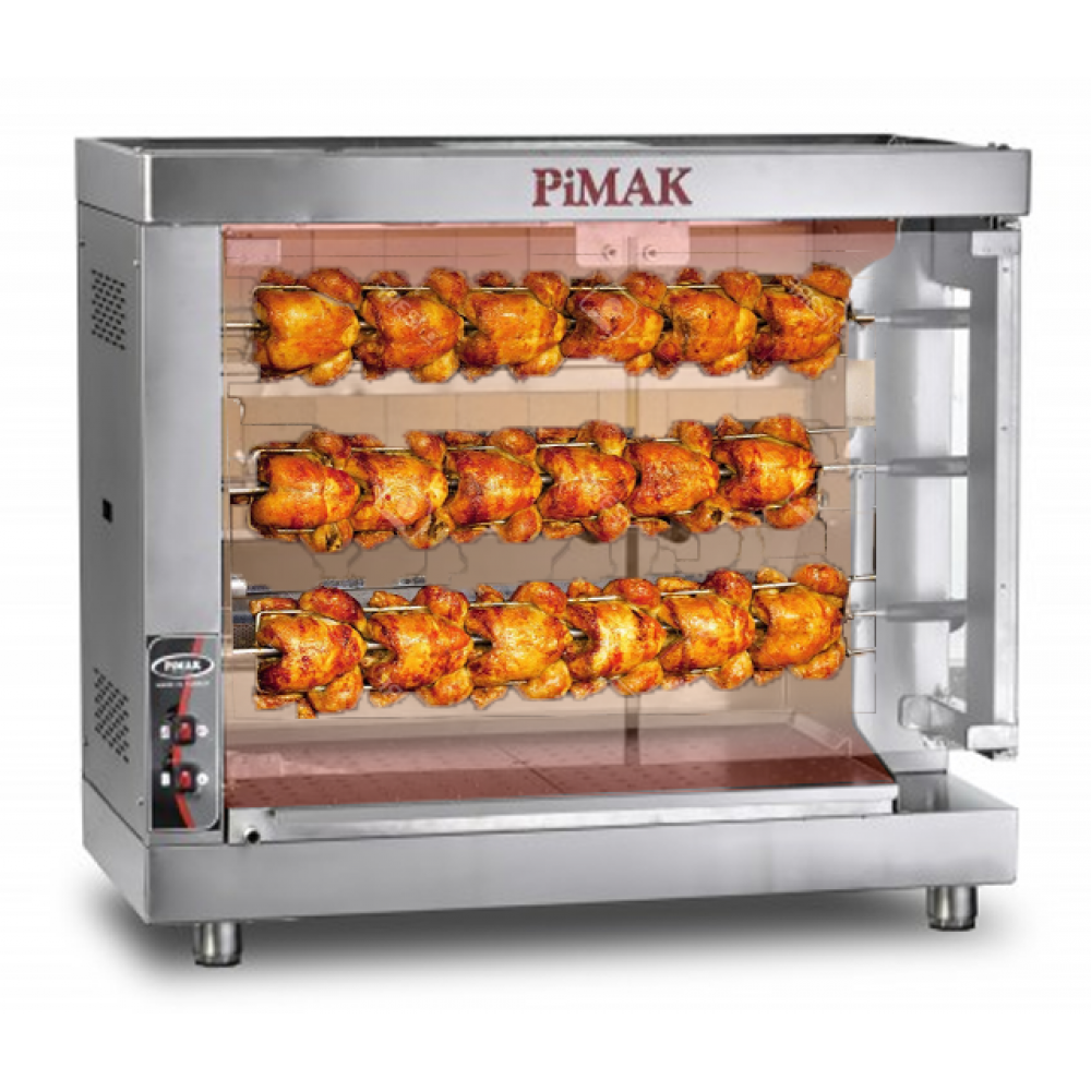 Chicken Rotisserie with Hand Crank | Gas-Powered Rotisserie ...