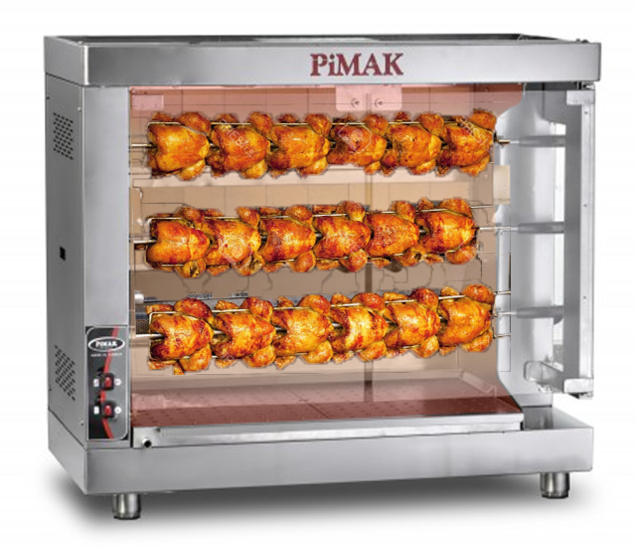 Chicken Rotisserie with Hand Crank | Gas-Powered Rotisserie ...