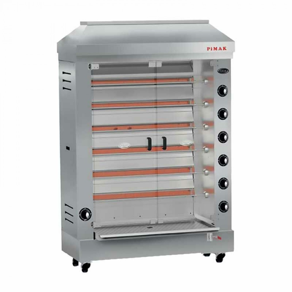 Pimak M006R Radian Chicken Roasting Machine 6 Skewers / 36 ...