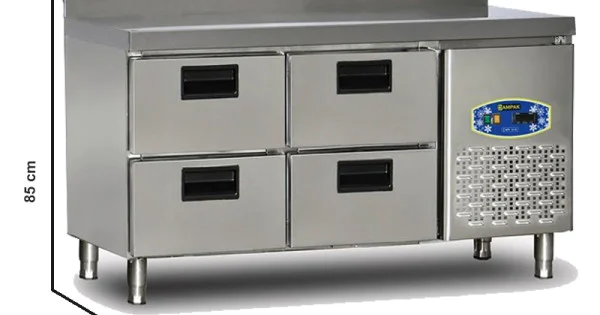 Commercial Fridge 108 Litre Stainless Steel 4 Drawers Catering ...