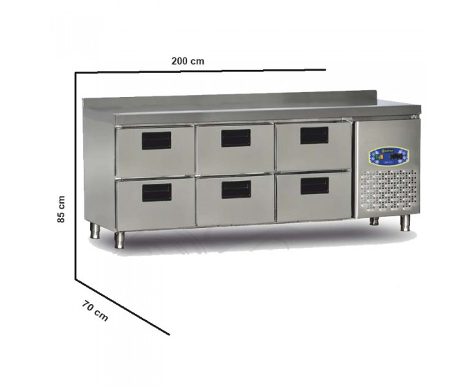 Commercial Fridge 235 Litre Stainless Steel double Door Catering ...