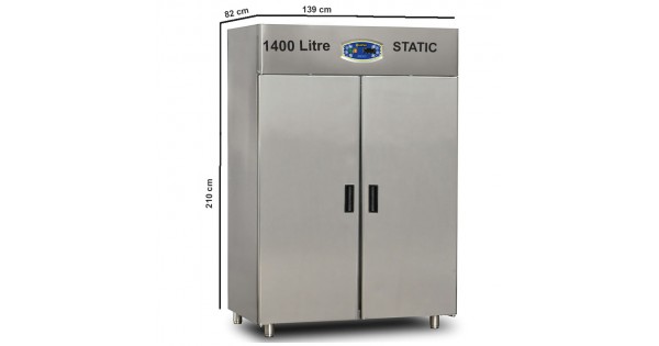 Commercial Static Fridge 1400 Litre Stainless Steel Double ...