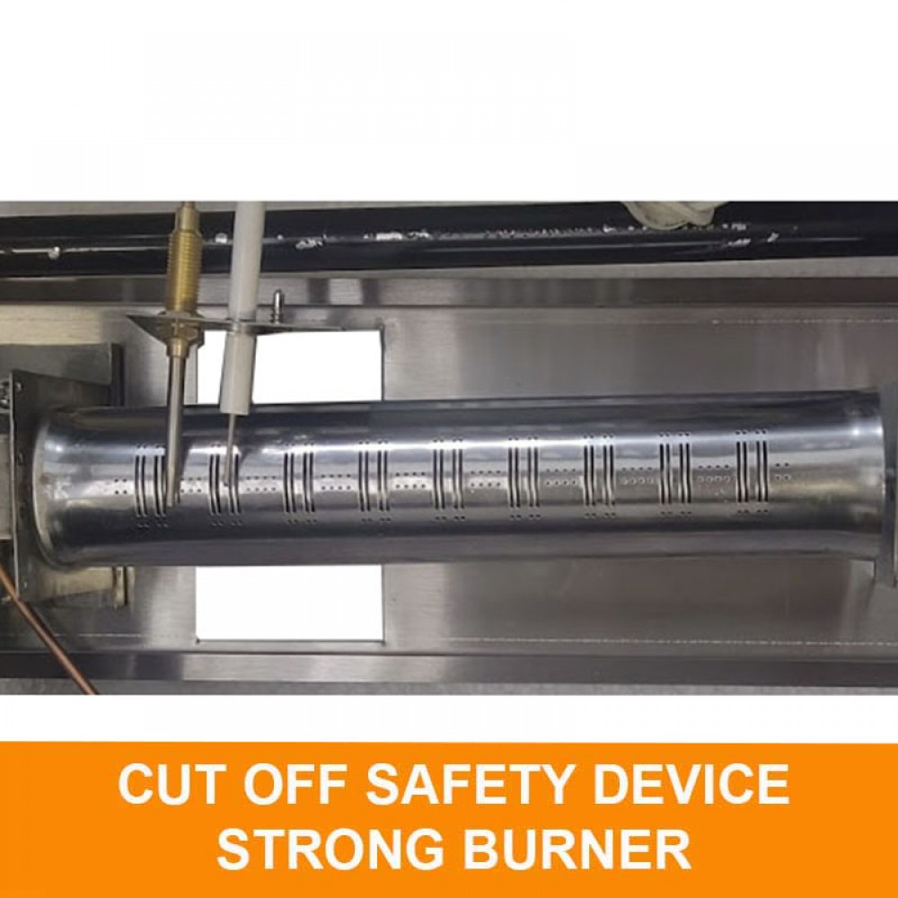 Commercial LPG Gas Fryer 16 Litre Table Top Chips Fryer with ...