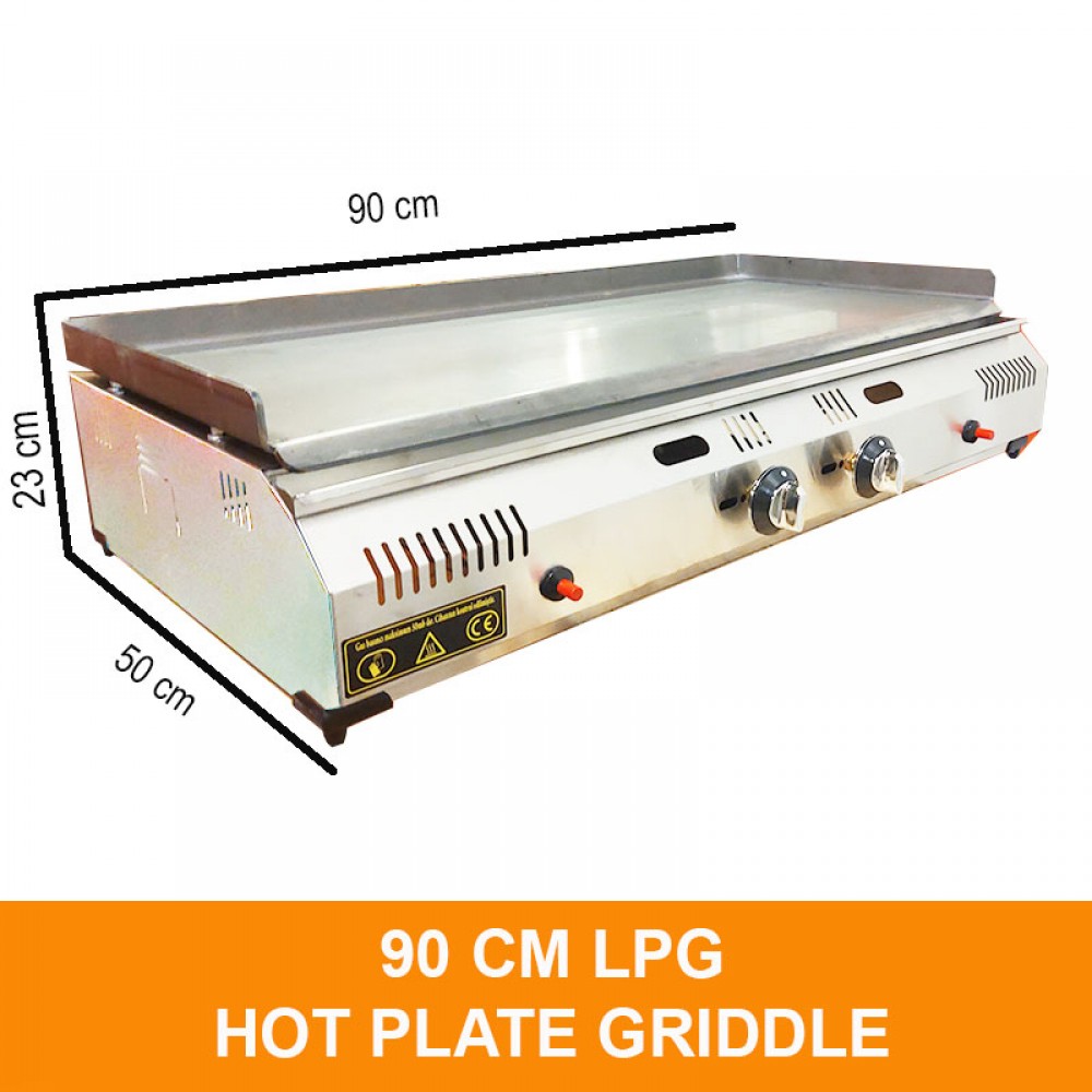 Commercial Table-top Griddle 90 CM GAS Smooth Surface Hot ...
