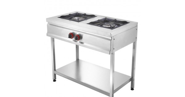 2 Burner Gas Boiler Hob Countertop cooker - 44,000 Btu Commercial ...