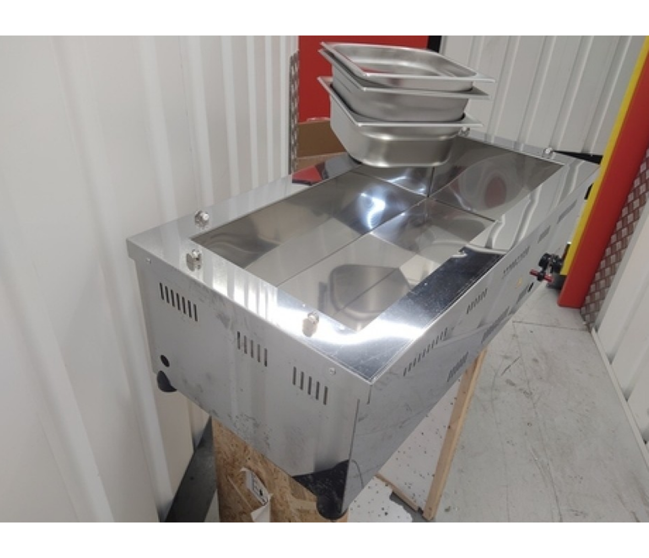 3 Pot/Pan LPG GAS Table/Counter-top WET Bain Marie