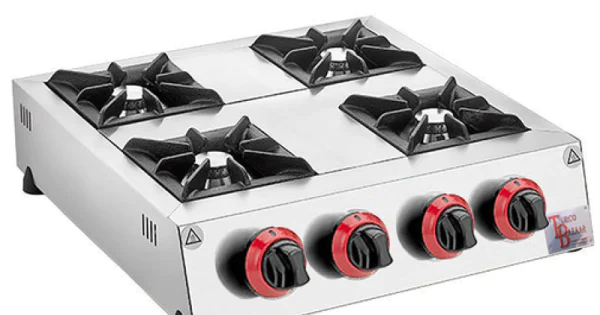 4 Burner GAS Boiler Top Table Top Range Cooker For Restaurants ...