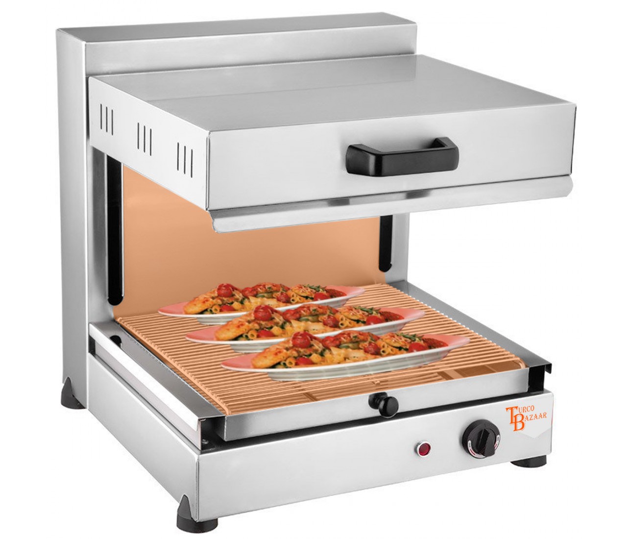 Commercial Lift Salamander Grill 450x500 mm Grid Adjustable ...