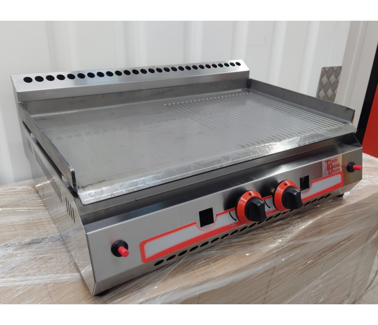 Commercial Table-top Griddle 70 CM GAS Smooth Half Ribbed ...