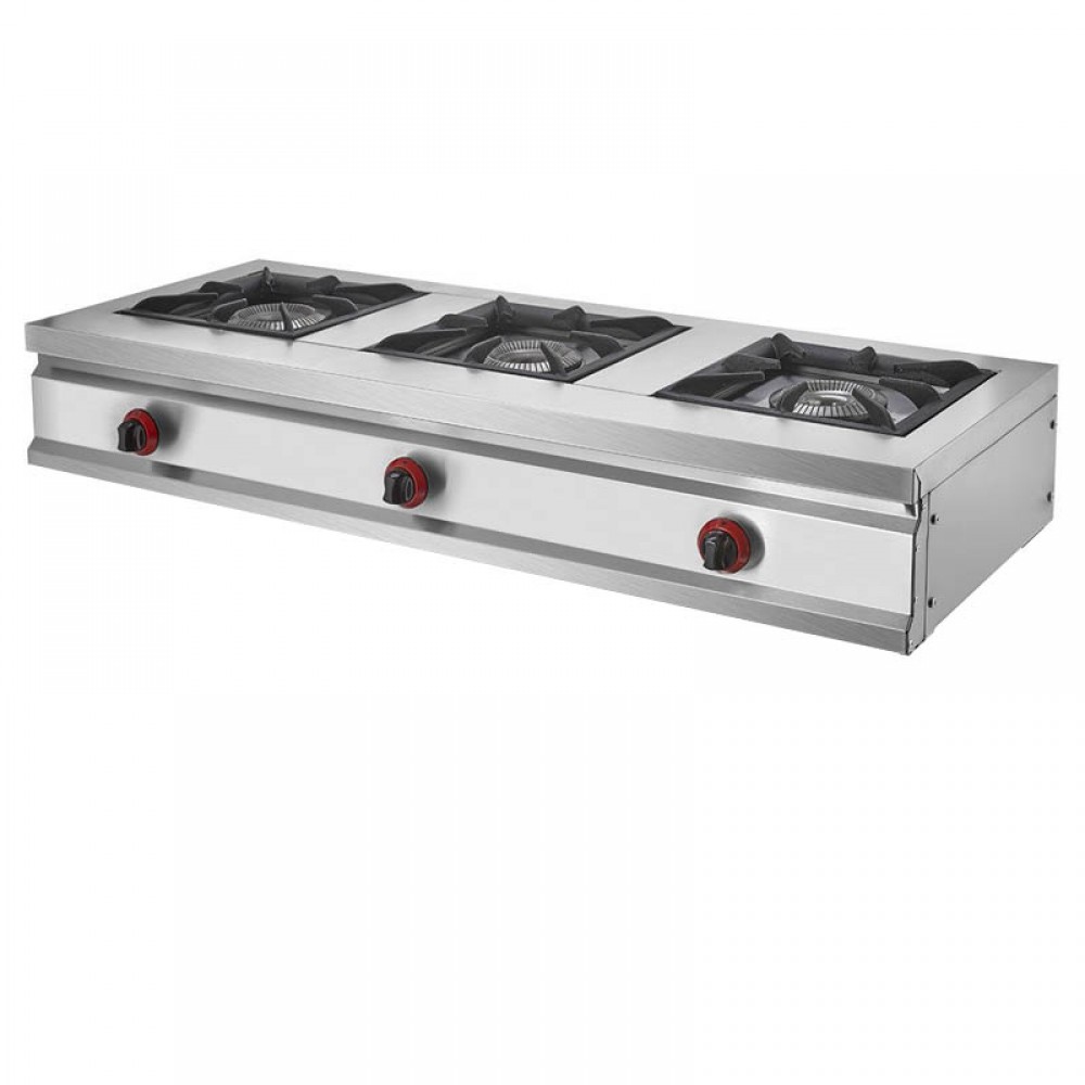 Triple Cooktop Gas Restaurant Cooker