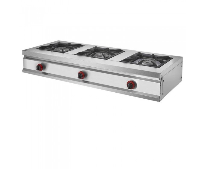 4 Burner Gas Countertop Hot Plate - 50,000 Btu Commercial ...