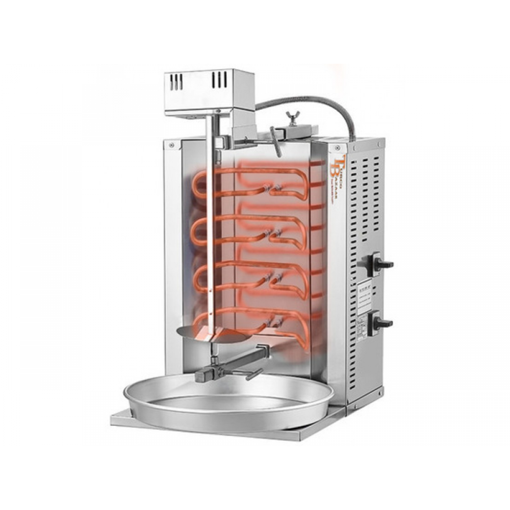 2 Burner ELECTRIC Open Heater Shawarma Grill Machine SPINNING ...