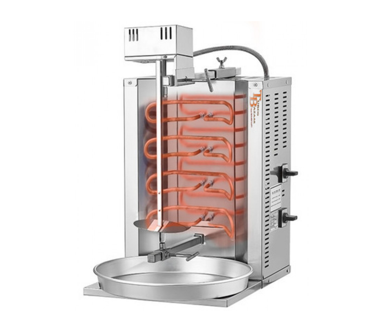 2 Burner ELECTRIC Open Heater Shawarma Grill Machine SPINNING ...