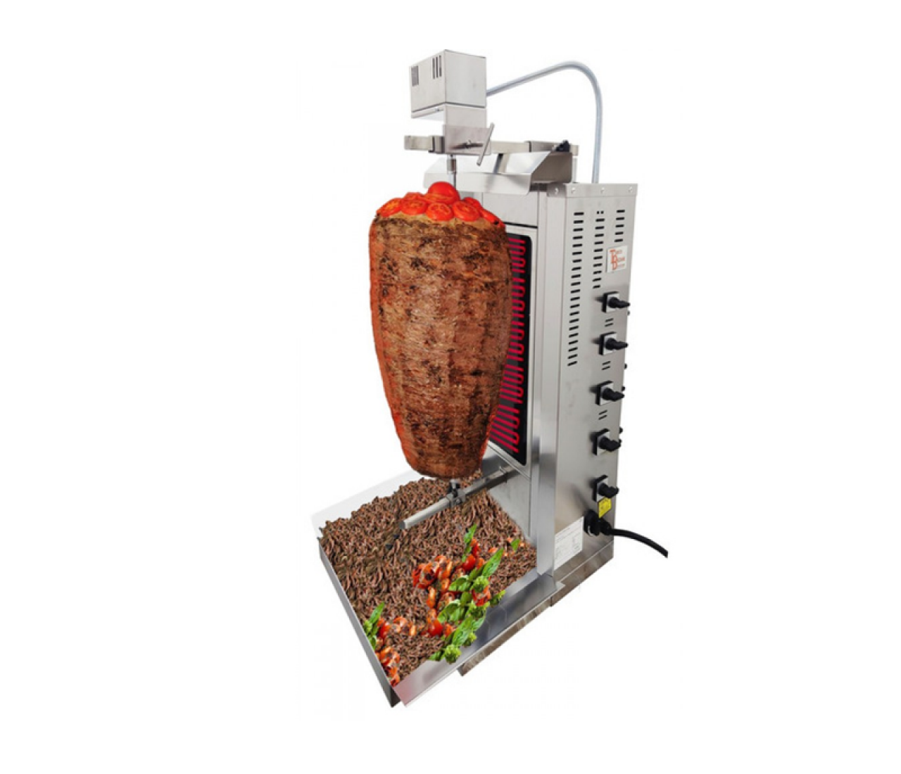5 Burner Automatic Robax Shawarma Grill Machine Electric ...