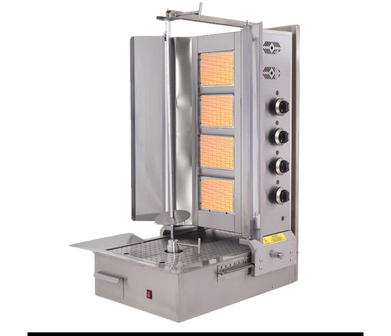 Doner Kebap Shawarma Machines : 4 Burner Automatic spinning ...
