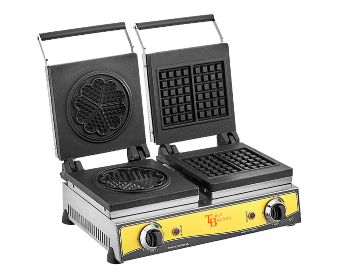 Double Square Model Waffle Machine Electric