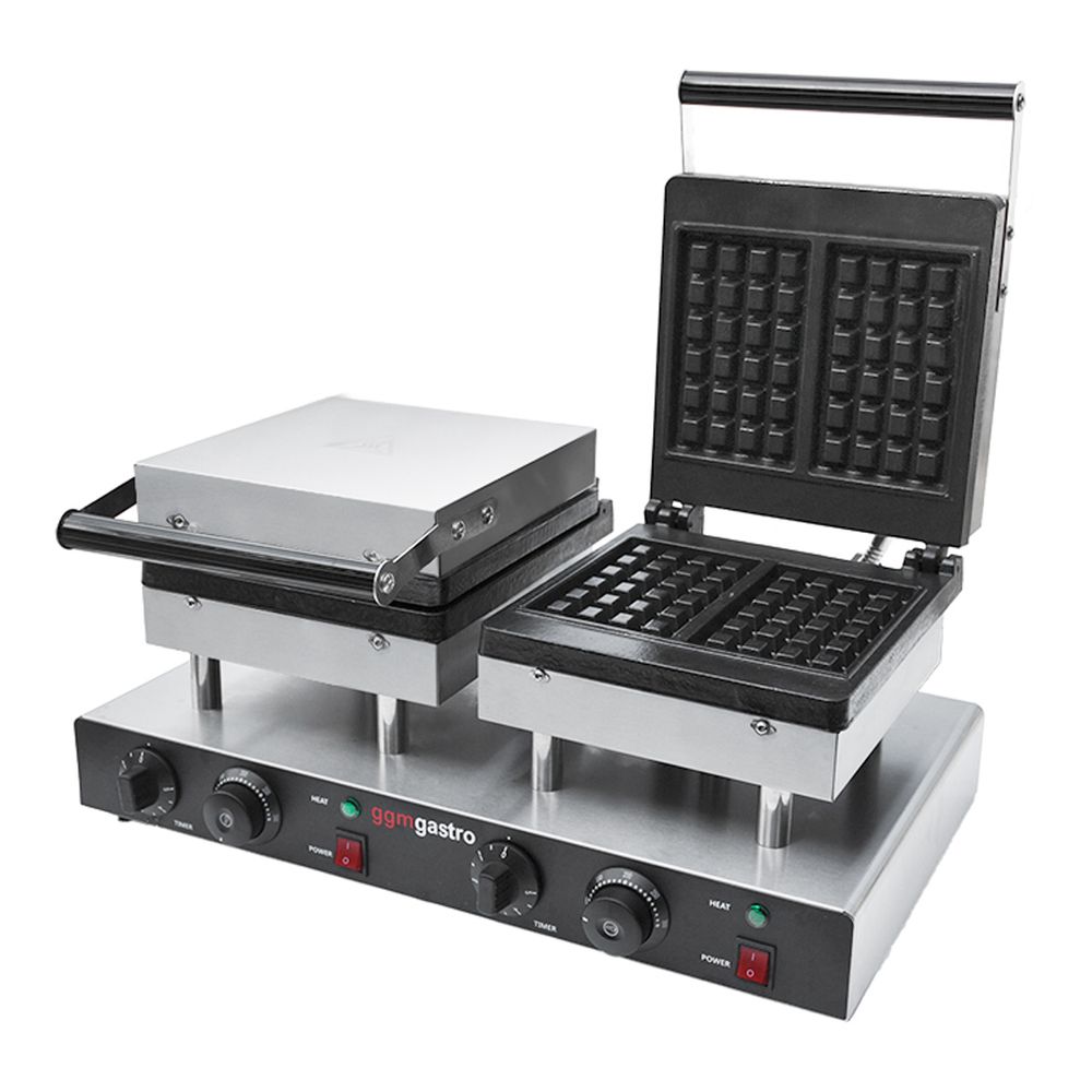 Double Square Model Waffle Machine Electric