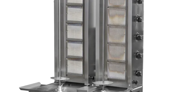 DO2/M77-5+5 Double Shawarma Machine with Bottom Motor