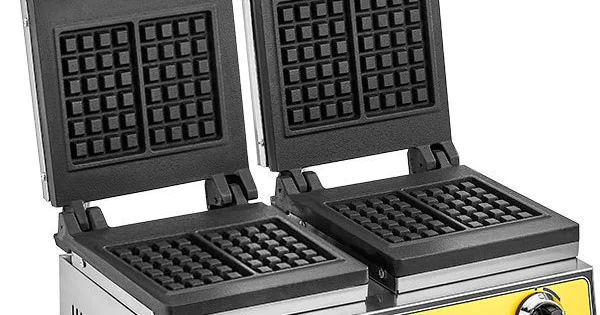 Double Square Model Waffle Machine Electric