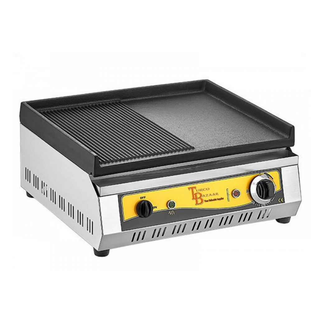 Single Phase 50 Cm Electric Griddle Cast Iron Surface Hot ...
