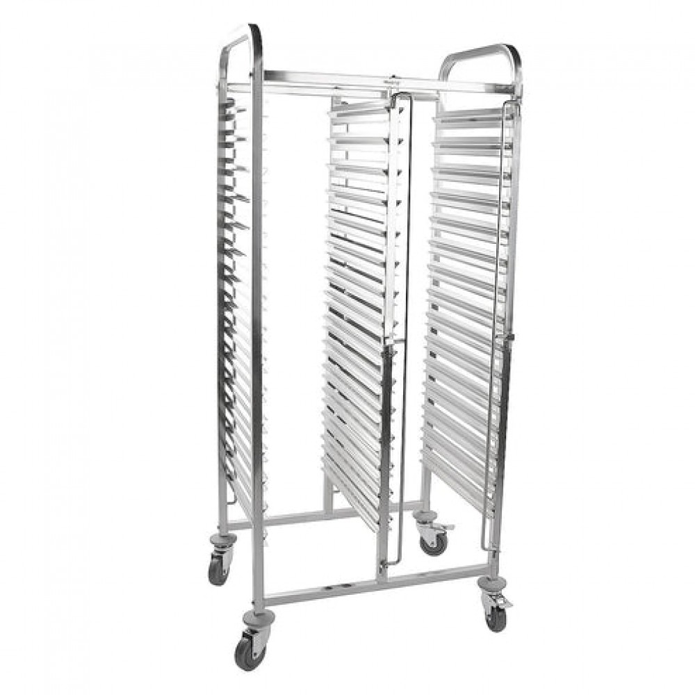 301008 - Racking Trolley 15 Tier Double Row Rack for GN Pan1/1 ...